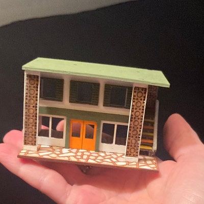 Mini Mid Century Modern Shop Building Kit the Margo, 1:144 Scale - Etsy