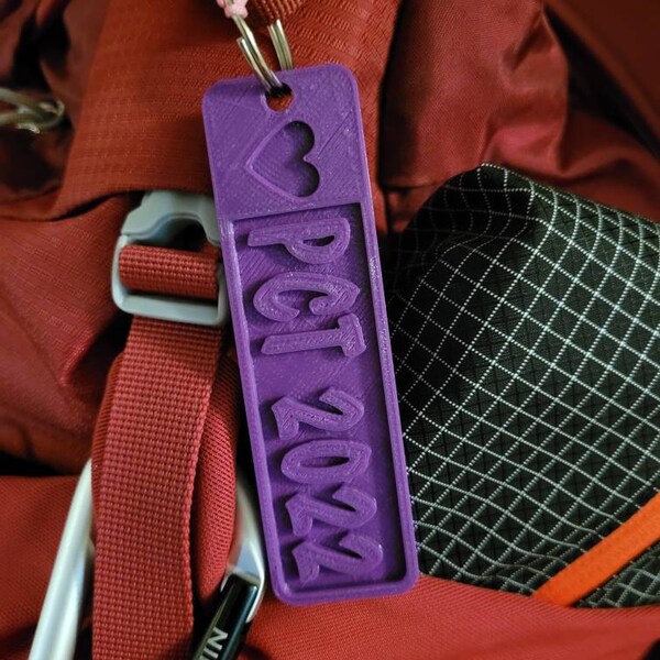 Personalized 3D Printed Keychain, Luggage Tag, Kid's Backpack Tag With ...