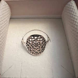 Rose Filigree Ring Open Work Ring Floral Ring Sterling | Etsy