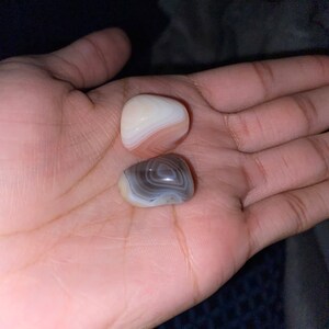 White Aventurine Tumble Lepidolite With Mica Tumbled Stone | Etsy