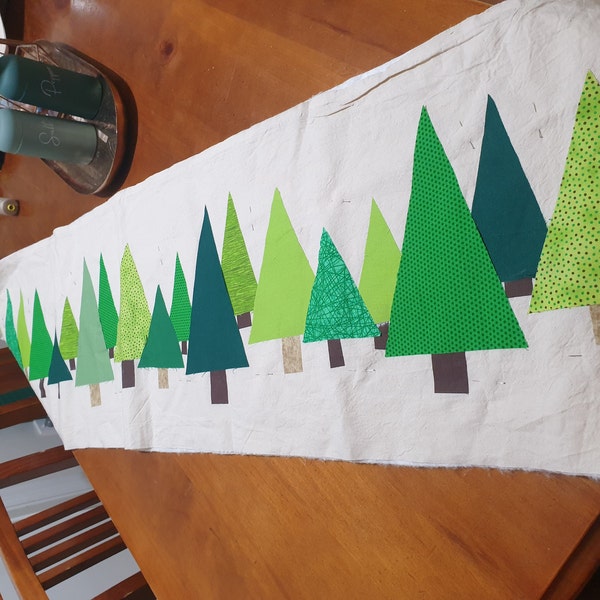 Christmas Tree Table Runner Pattern (downloadable) - Christmas Table ...