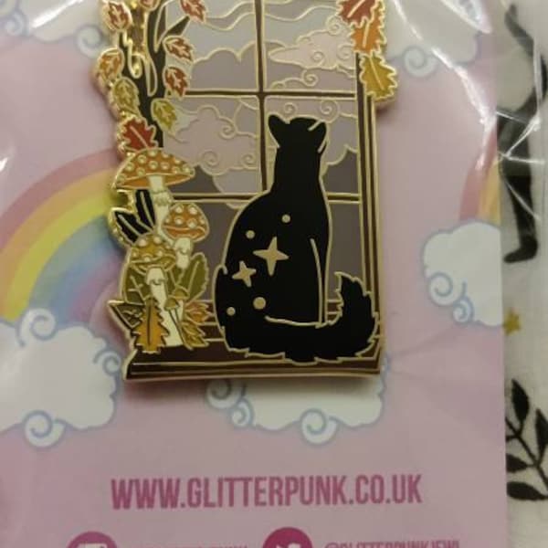 Sea Cat Enamel Pin Glitter White Cat Lover Gift - Etsy