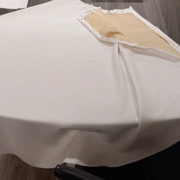White Polyester Lining Fabric by the Yard | 60" Wide | Dress Lining ...