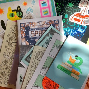 One Monday Comic Zine Diary Comic Perzine Hourly Comic - Etsy