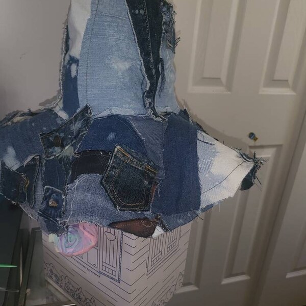 Reclaimed Denim Christmas Tree by Mason Tone - Etsy