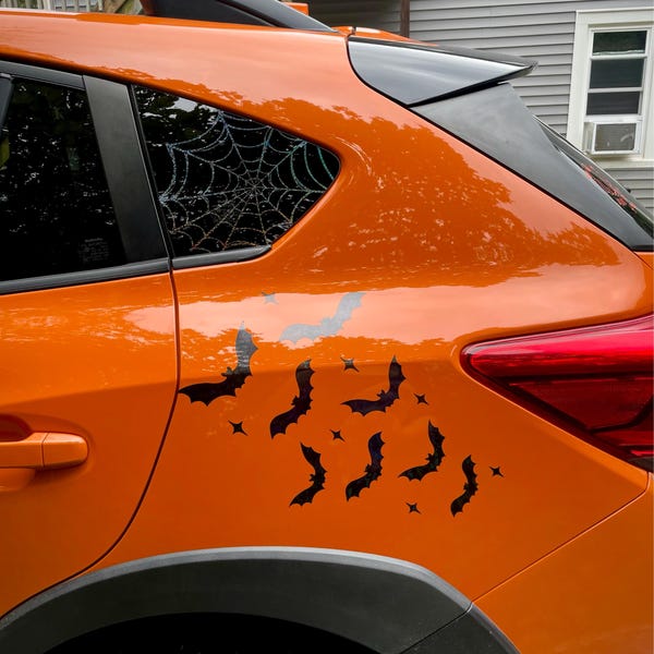 Spider Web Car Decal: Vinyl Window Sticker - Etsy
