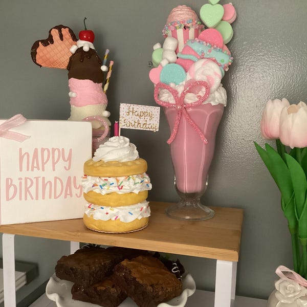 Patriotic Fake Milkshake Decor – Red, White & Blue 4th of July ...