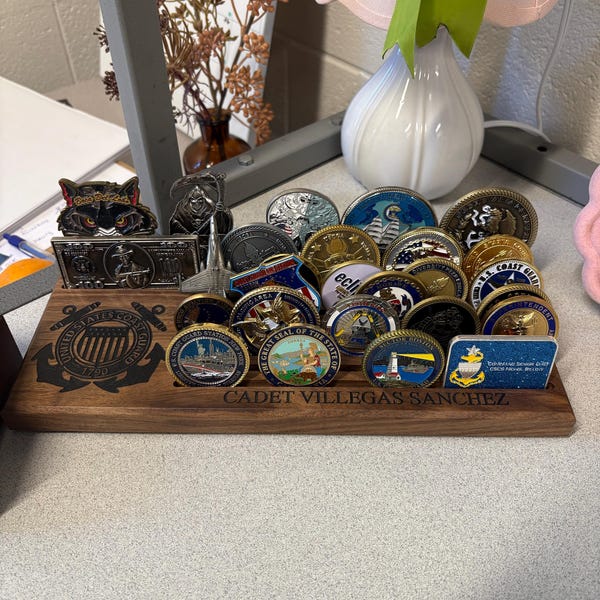California Highway Patrol Personalized Challenge Coin Display Holder ...
