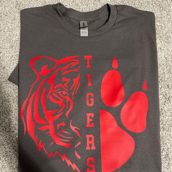 Tigers Digital Download | Tiger Print | Editable Tigers Mascot SVG for ...