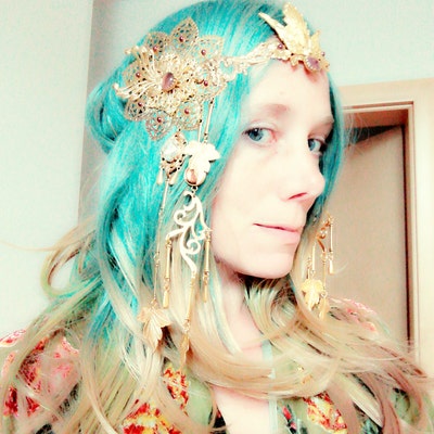Mermaid Siren Belly Dance Tribal Fusion Elven Tiara Headpiece Crown ...