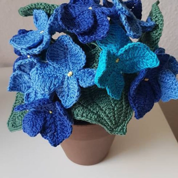 Crochet Hydrangea Flower Pattern: Photo Tutorial (PDF Download) - Etsy