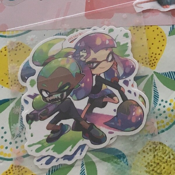 Splatoon Vinyl Sticker Set (2pcs) - Etsy