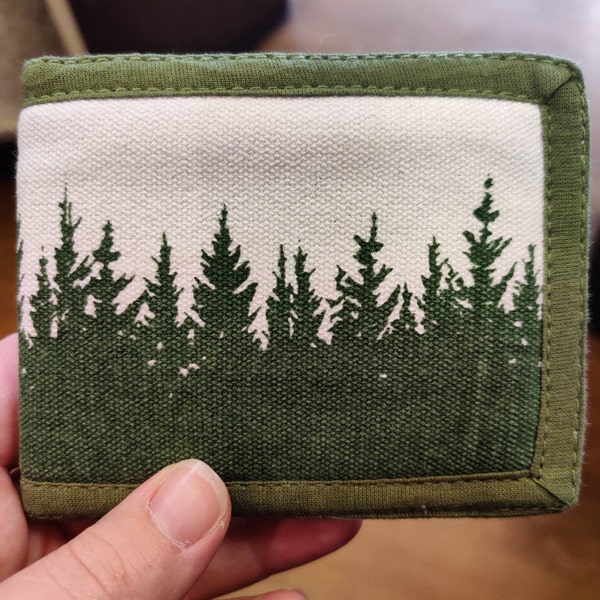 Boho Printed Cotton Wallet – Handmade Bi-fold Unisex Wallet With ...