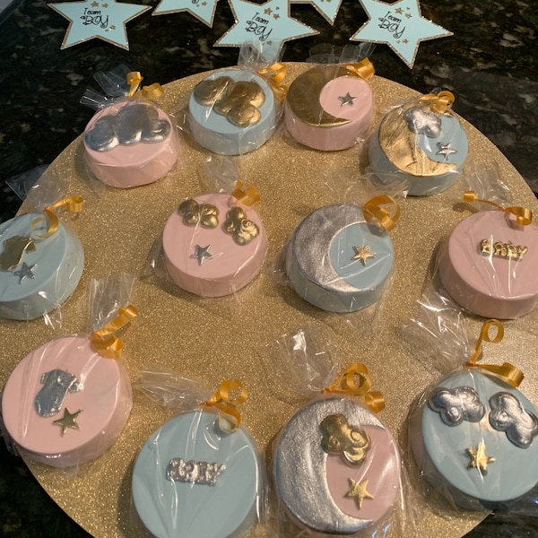 1dz. Baby Themed Covered Oreos. Twinkle Twinkle Little Star Theme. Baby ...