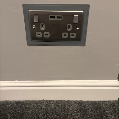 Light Switch Surround Single and Double Plug Socket Finger Plate Panel ...