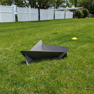 Large Hot Rolled Steel Fire Pit - Etsy