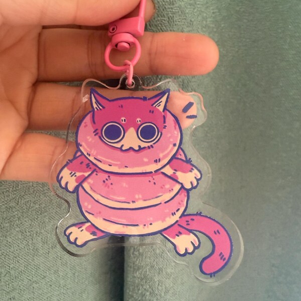 Cute Cat Dnd Classes Acrylic Keychains, Cat Keychains, Dungeons and ...