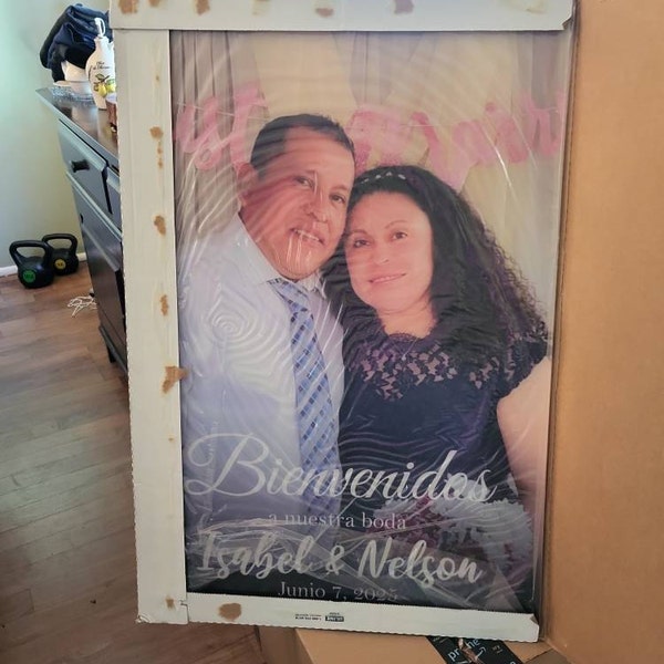 Custom Photo Wedding Welcome Sign: Acrylic, PVC, or Paper - Etsy