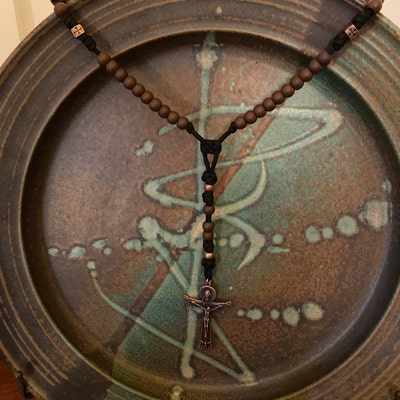 Rugged Rosaries the Living Simply Catholic Wood Rosary - Etsy