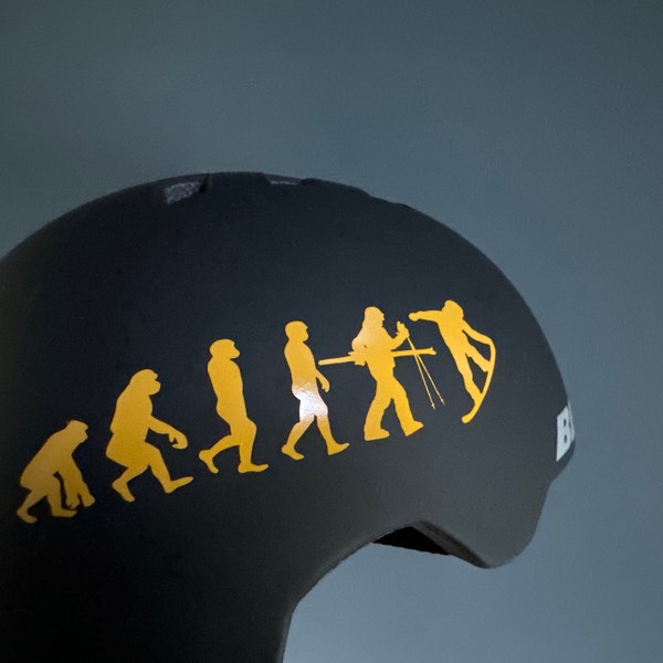 Yellow Snowboard Evolution Sticker - Etsy