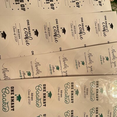 Graduation Thank You Stickers,graduation Favor Stickers,class of 2024 ...