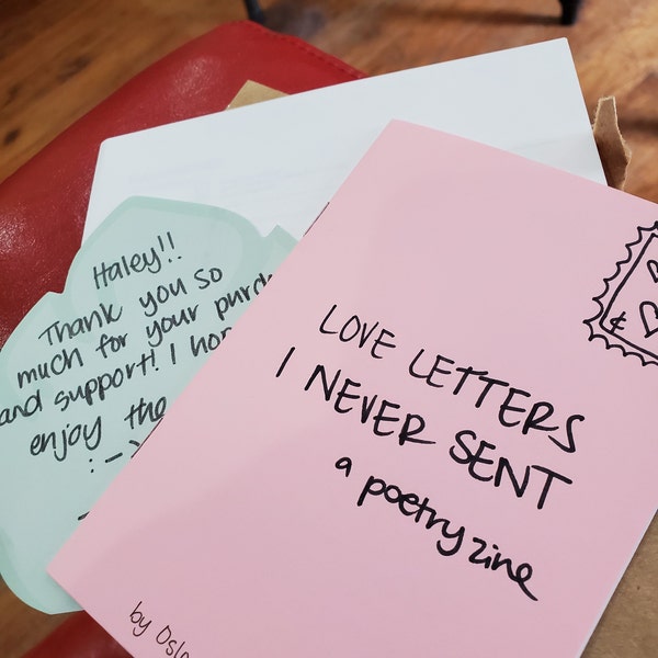 Love Letters I Never Sent | A Poetry Zine by Oslo Jemmeson - Etsy