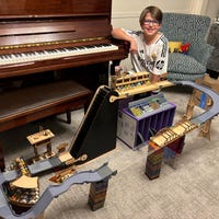 MARBLE RACETRACK, turnpike Board Track Kit, A Modular Marble Racetrack ...