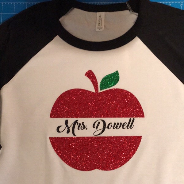 Apple Svg,teacher Svg,teacher Monogram Svg,school Svg,split Apple Svg ...