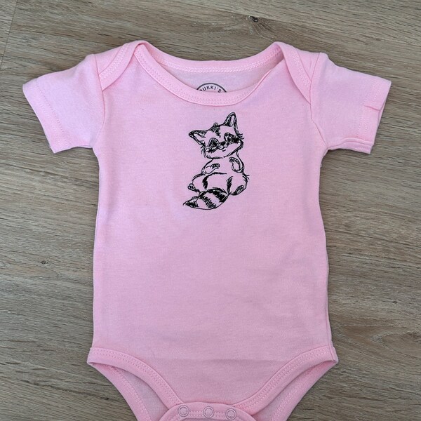 Racoon Embroidery Design, Racoon in Doodle Style, Pattern for Machine ...