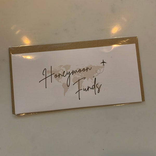 Personalised Honeymoon Funds Money Wallet Wedding Gift Money Cash ...