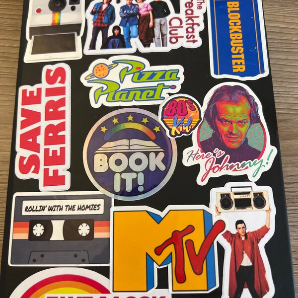 80's Movies Stickers! All Your Favorites From the 80's! Waterproof ...