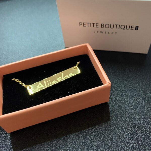 Personalized Name Necklace Birthday Anniversary Gift 16k Gold Plated ...