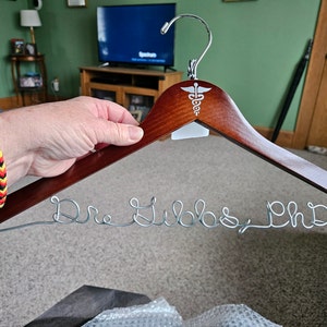 Doctor Coat Hanger, Caduceus Decal Hanger, Medical Gifts for Women ...