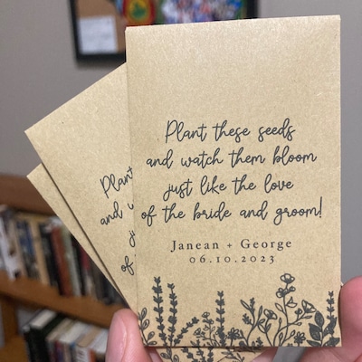 Seed Packet Favors for Party/ Wedding/ Shower - Etsy