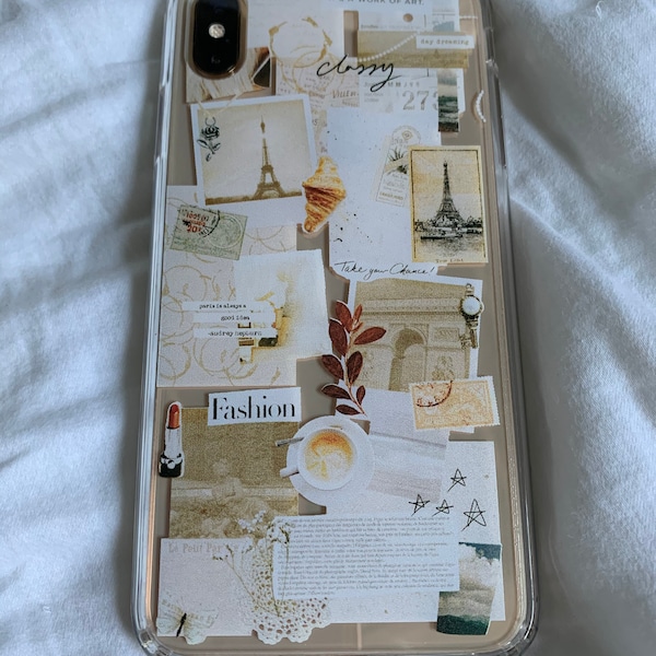 French Mood Board Collage Phone Case for iPhone 17 16 15 14 13 Pro 7 8 ...