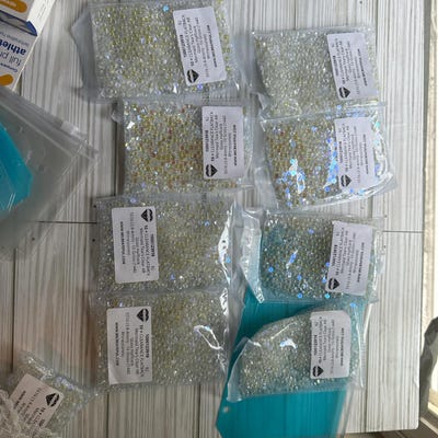Adhesive Crystal Glass Rhinestone Sheets - Etsy