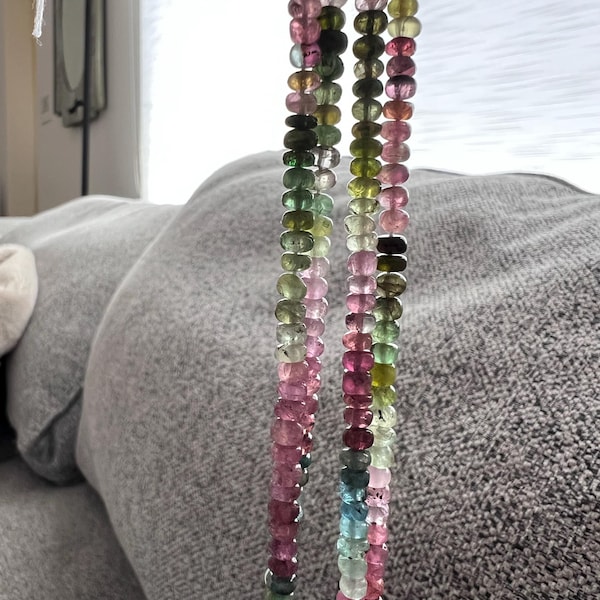 SCRATCH AND DENT, Pink and Cream Ethiopian Opal Rondelles, 3mm - 5mm ...
