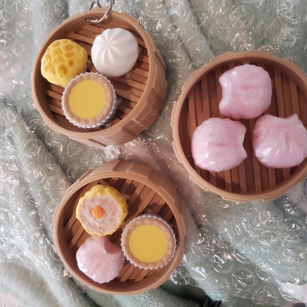 Dumpling Dim Sum Keyboard Fidget Toy: 3-switch Stress Relief - Etsy