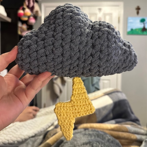 Crochet Lightning Bolt Brooch Pattern - Etsy