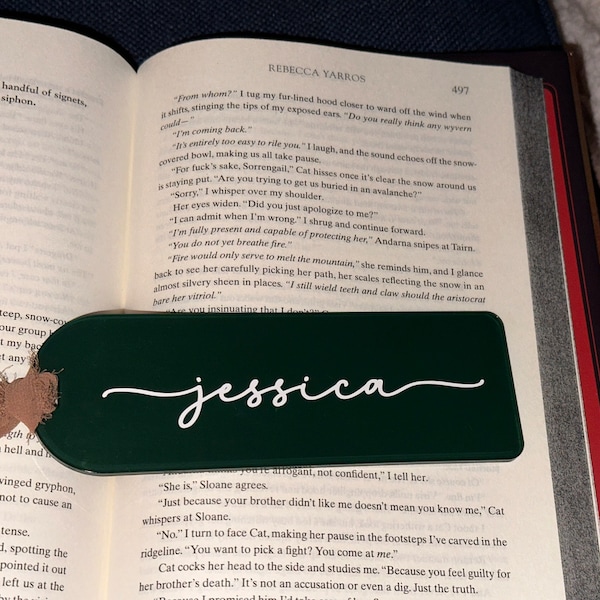Personalized Acrylic Bookmark: Custom Name, Book Lover Gift - Etsy