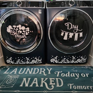 Laundry Room Decals, Laundry Stickers, Farmhouse Washer and Dryer ...