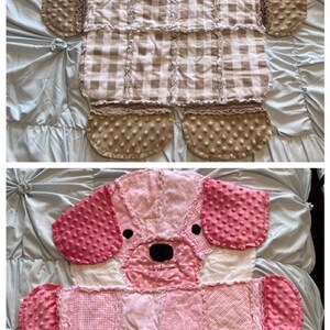 PDF Pattern for Puppy Shaped Rag Quilt-baby Quilt. - Etsy