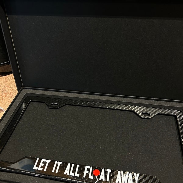 100% Real Carbon Fiber License Plate Frame With Customization! - Etsy