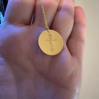 Flower Cross Necklace for Women, Personalized 14k Gold Bible Verse ...