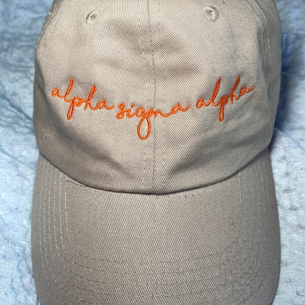 Kappa Delta Handwriting Script Sorority Baseball Cap - Custom Color Hat ...