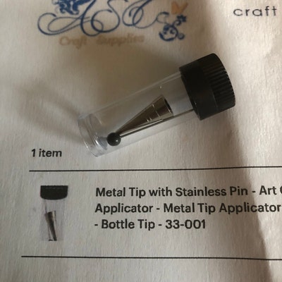 Art Glitter Metal Tip With Stainless Pin Needle Tip Applicator Metal ...