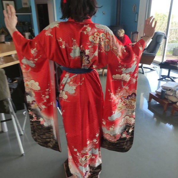 Traditional Korean Hanbok SET Light Pink Jeogori Top With Floral ...