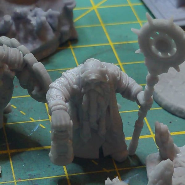 Dwarf Wizard Miniatures | Spell Caster | Dungeons and Dragons | 28mm ...