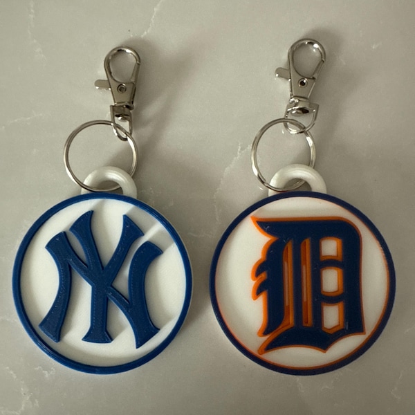 Two MLB Themed Keychains (customization Available) - Etsy
