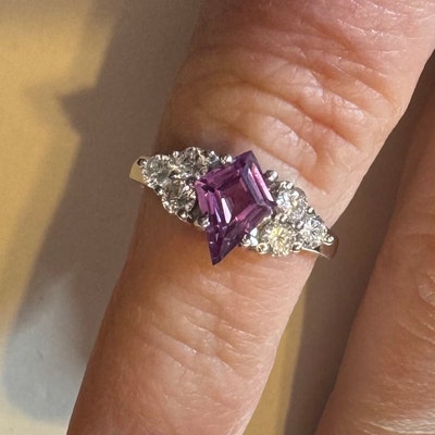 Men's Alexandrite Ring, Simple Band Ring Promise Ring, June Birthstone ...